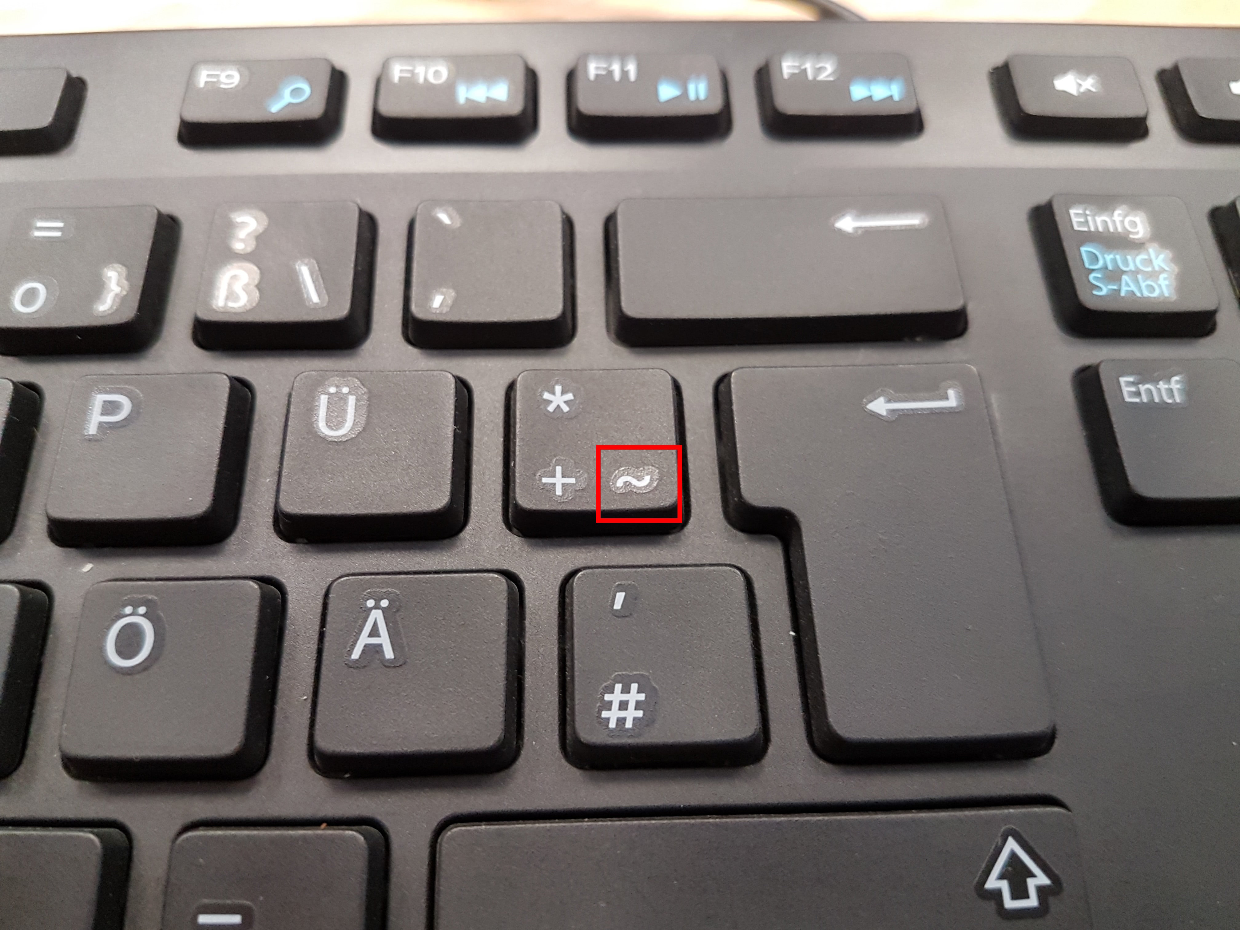 Tilde Zeichen Position Und Eingabe ber Die Tastatur